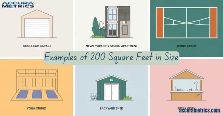 How Big is 200 Square Feet? 10 Common Visuals – Accura Metrics